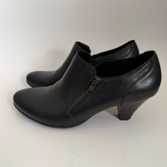 boc | Shoes | Boc Born Concepts Black Leather Ankle Boots Size | Poshmark